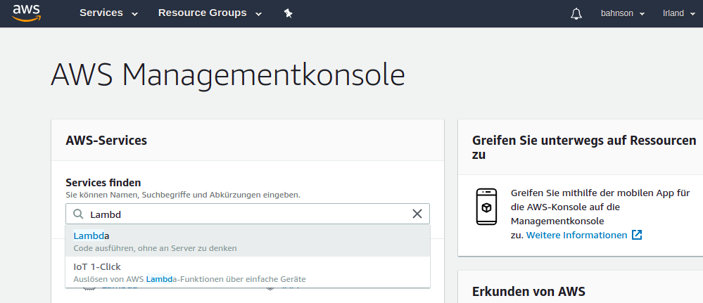 Alexa Skill mit ASK und AWS Lambda (German) | bahnson @ GitHub